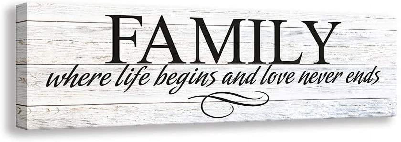 AABERIC inspirational Quotes Motto Canvas Wall Art Family Prints Signs ...