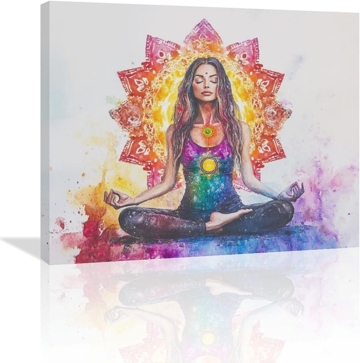 AABERIC inspirational Yoga Wall Art Affirmation Chakra Pictures Wall ...