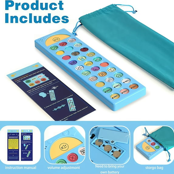 AAC Device for Autism, Non Verbal Communication Tools for Speech Therapy, 6 Programmable Buttons ...