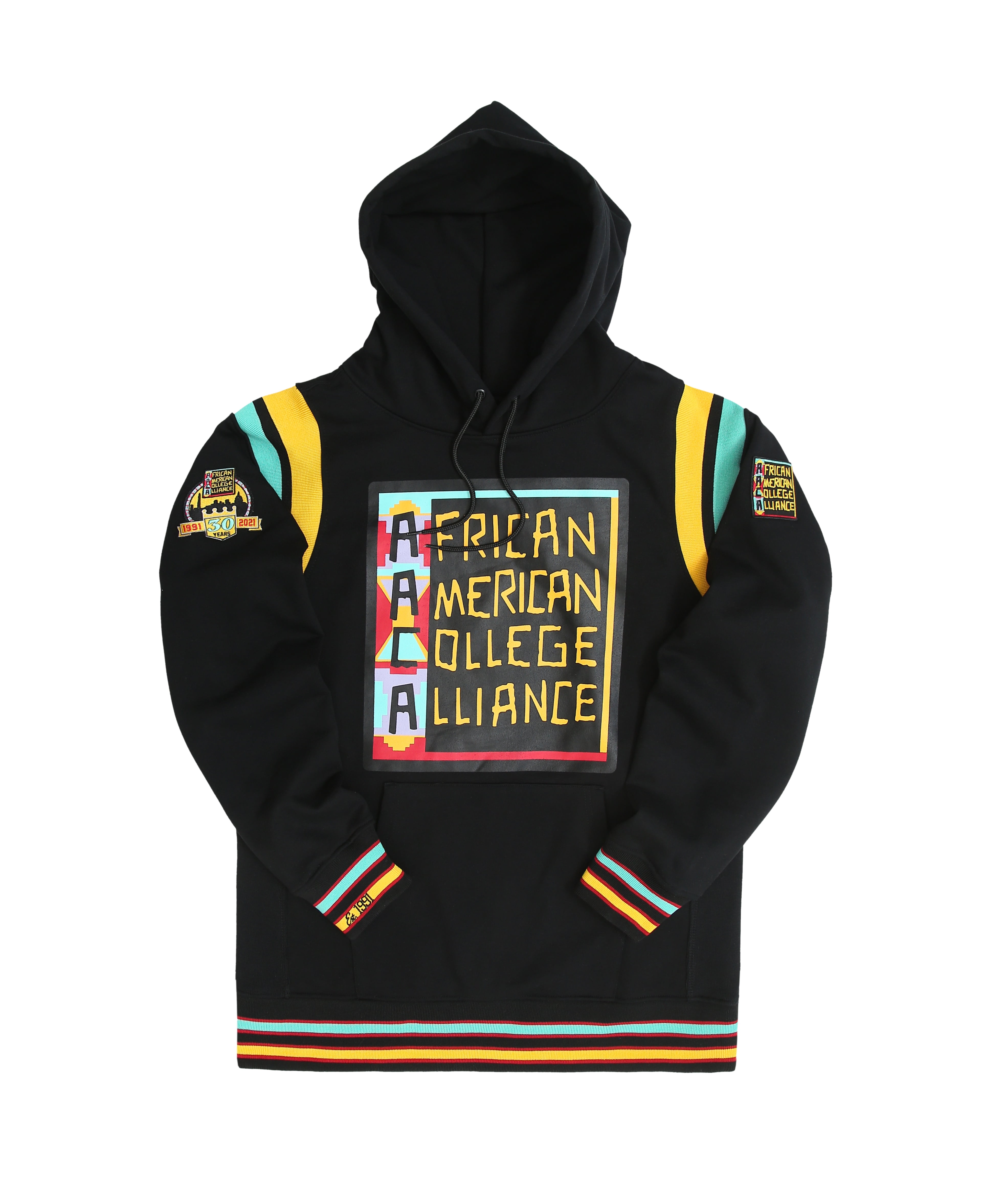 AACA Men's Varsity Patch Hoodie, Colorblock Pullover Sweatshirt for ...