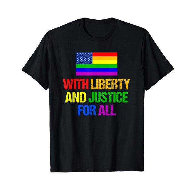 AACDMGG Rainbow American Flag Gay Equal Rights LGBTQ Liberty graphic ...