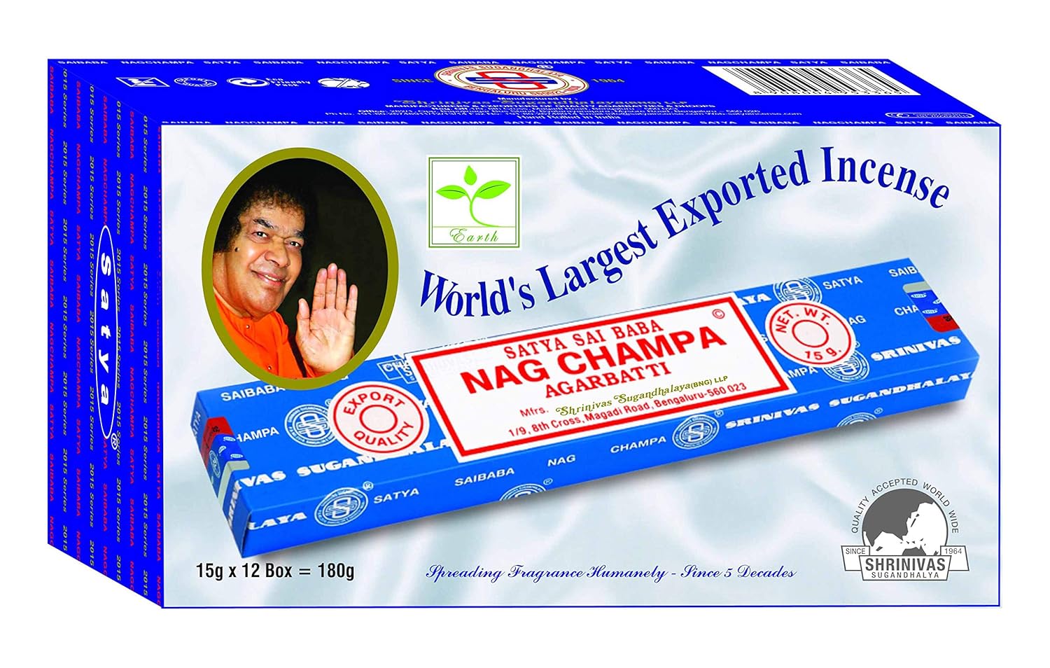 AADHYA COLLECTION Satya Sai Baba Nag Champa Incense Sticks Agarbatti ...