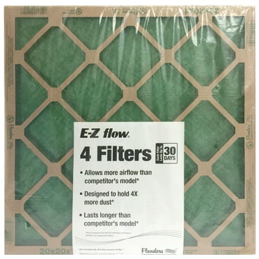 Flanders EZ-Flow II (1 Filter), 18" X 20" X 1" Flat Panel Furnace Air ...