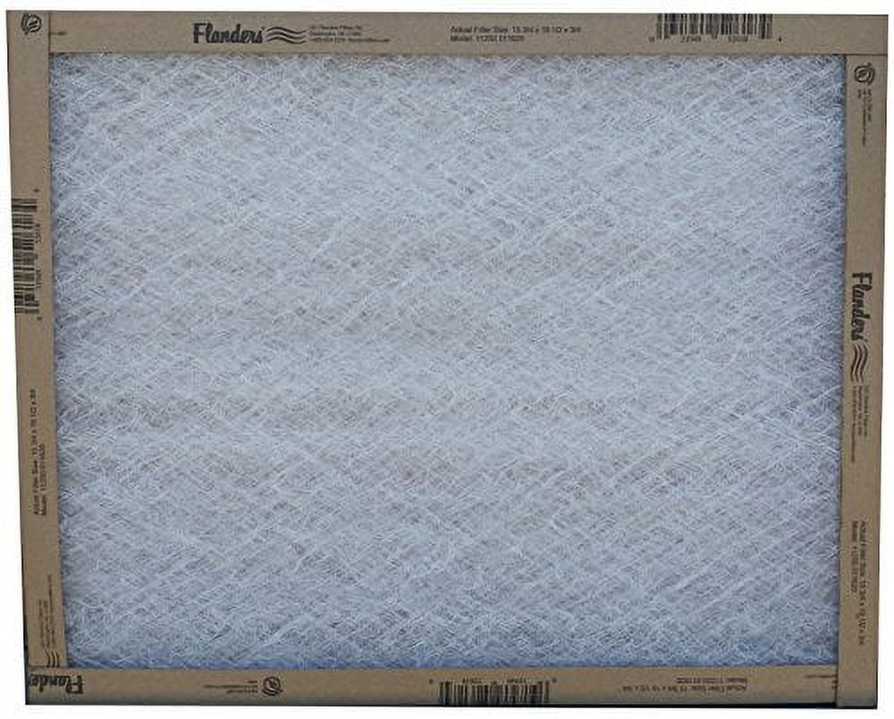 AAF Flanders EZ Flow II 25 in. H x 14 in. W x 1 in. D Spun Fiberglass 4 ...