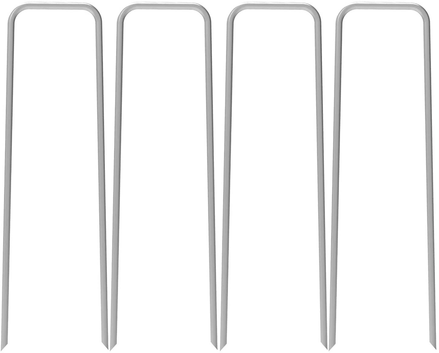 AAGUT 100 Pack 12'' Metal Yard Ground Staples, 11 Gauge Lawn U-Shaped ...