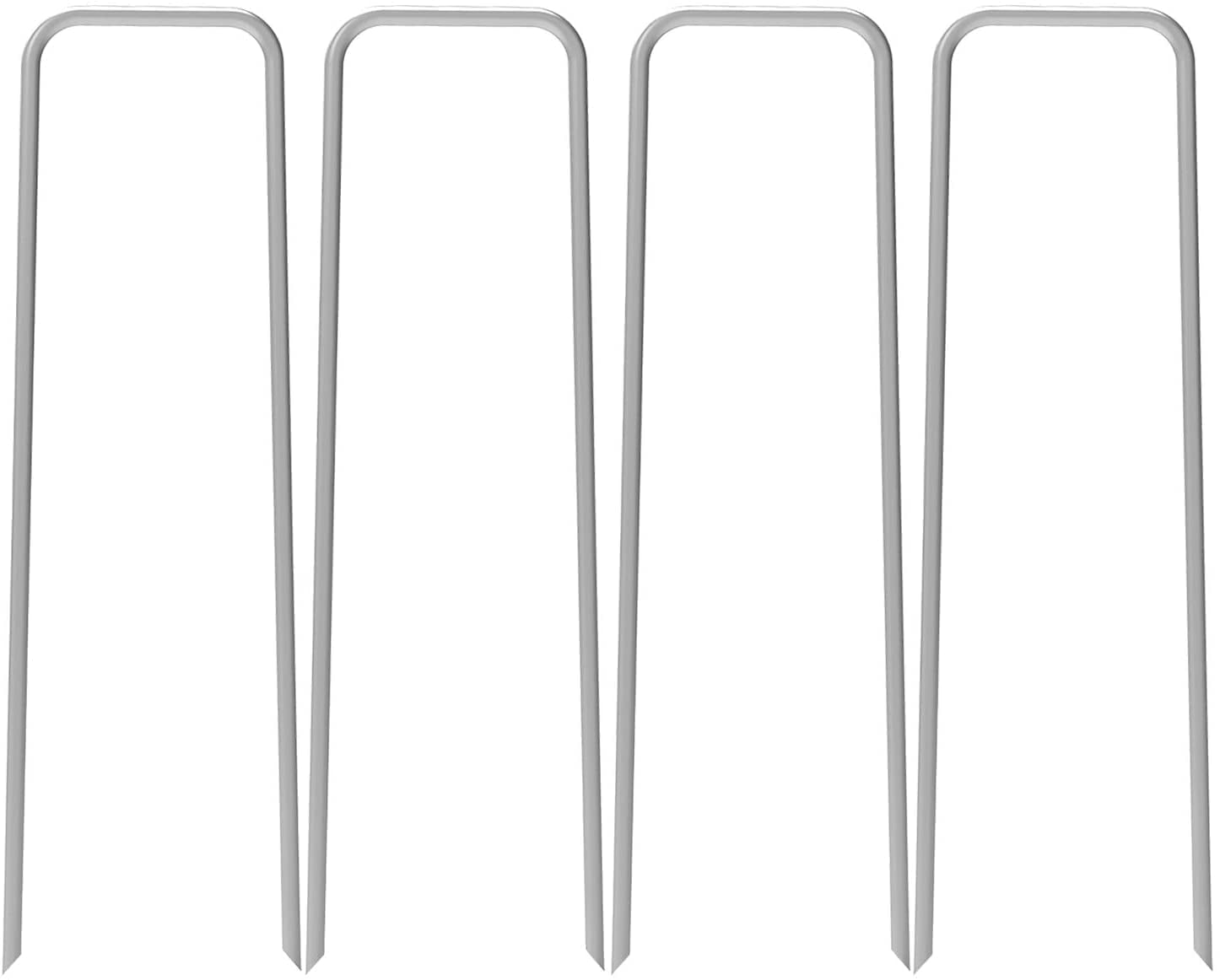 AAGUT 100 Pack 12'' Metal Yard Ground Staples, 11 Gauge Lawn U-Shaped ...