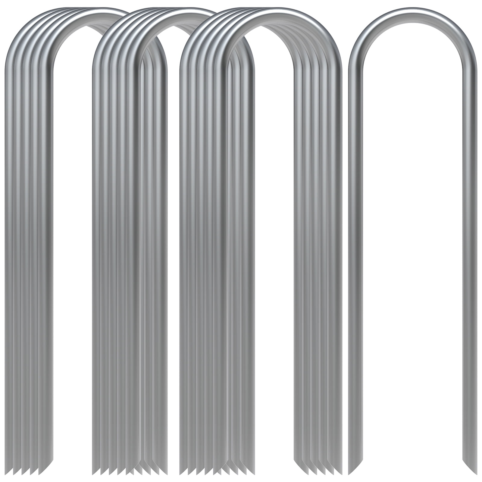 AAGUT Garden Landscape Staples 16 Pack 6 Inch Heavy Duty Galvanized ...