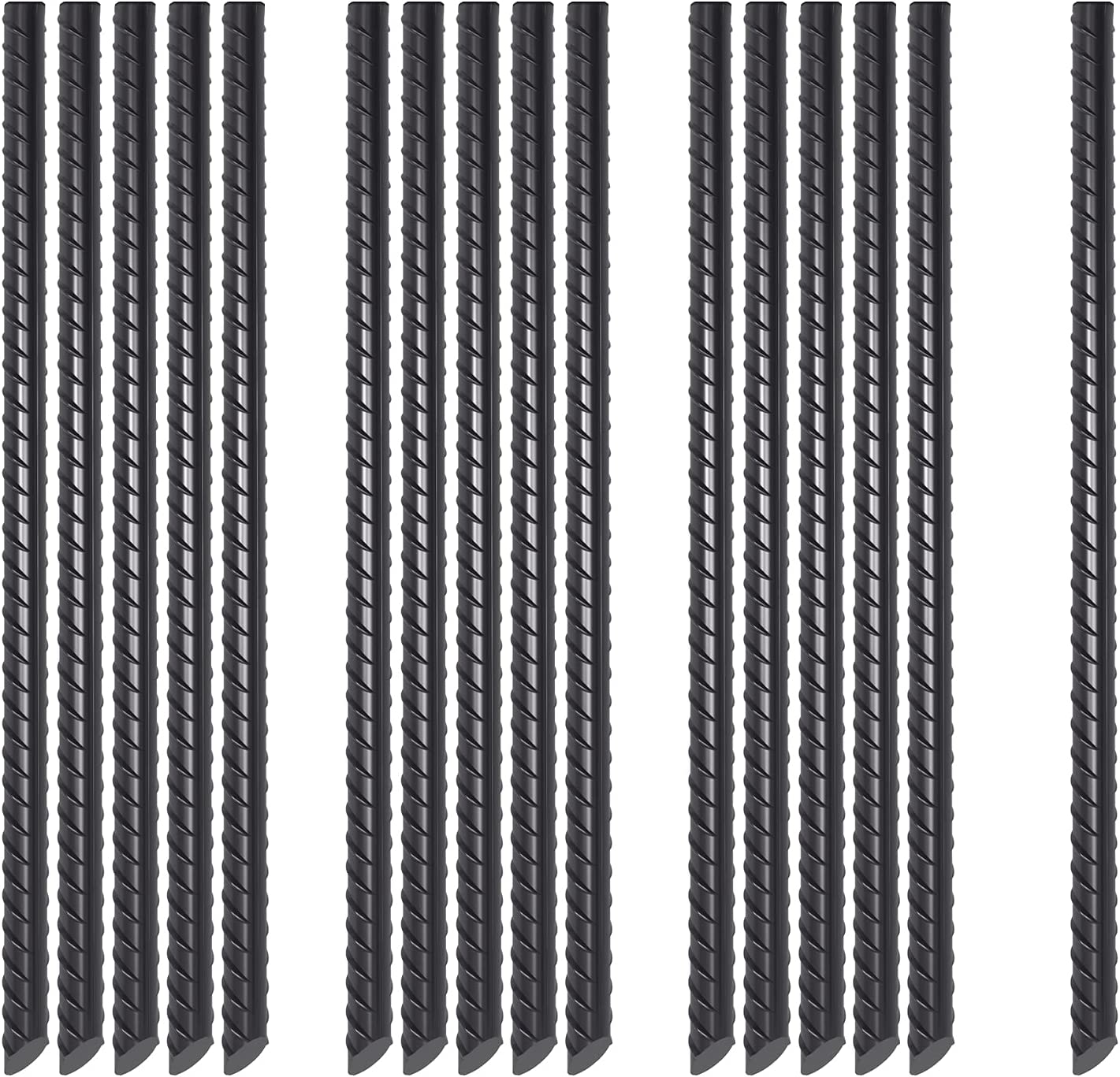 12 Steel Rebar Ground Stakes J Hook Heavy Duty 12 Inches Deer Fence ...