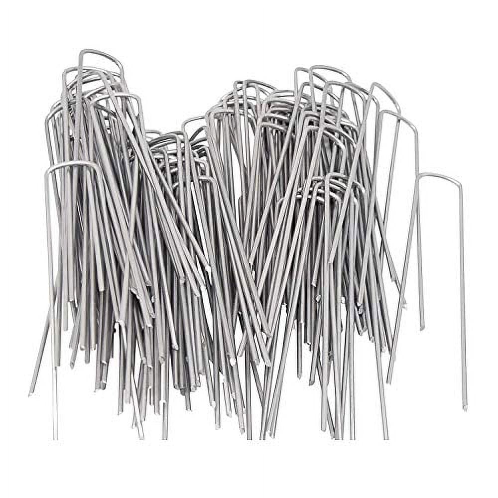 AAGUT 200 Pack 6 Inch Heavy Duty Garden Stakes, Galvanized Landscape ...