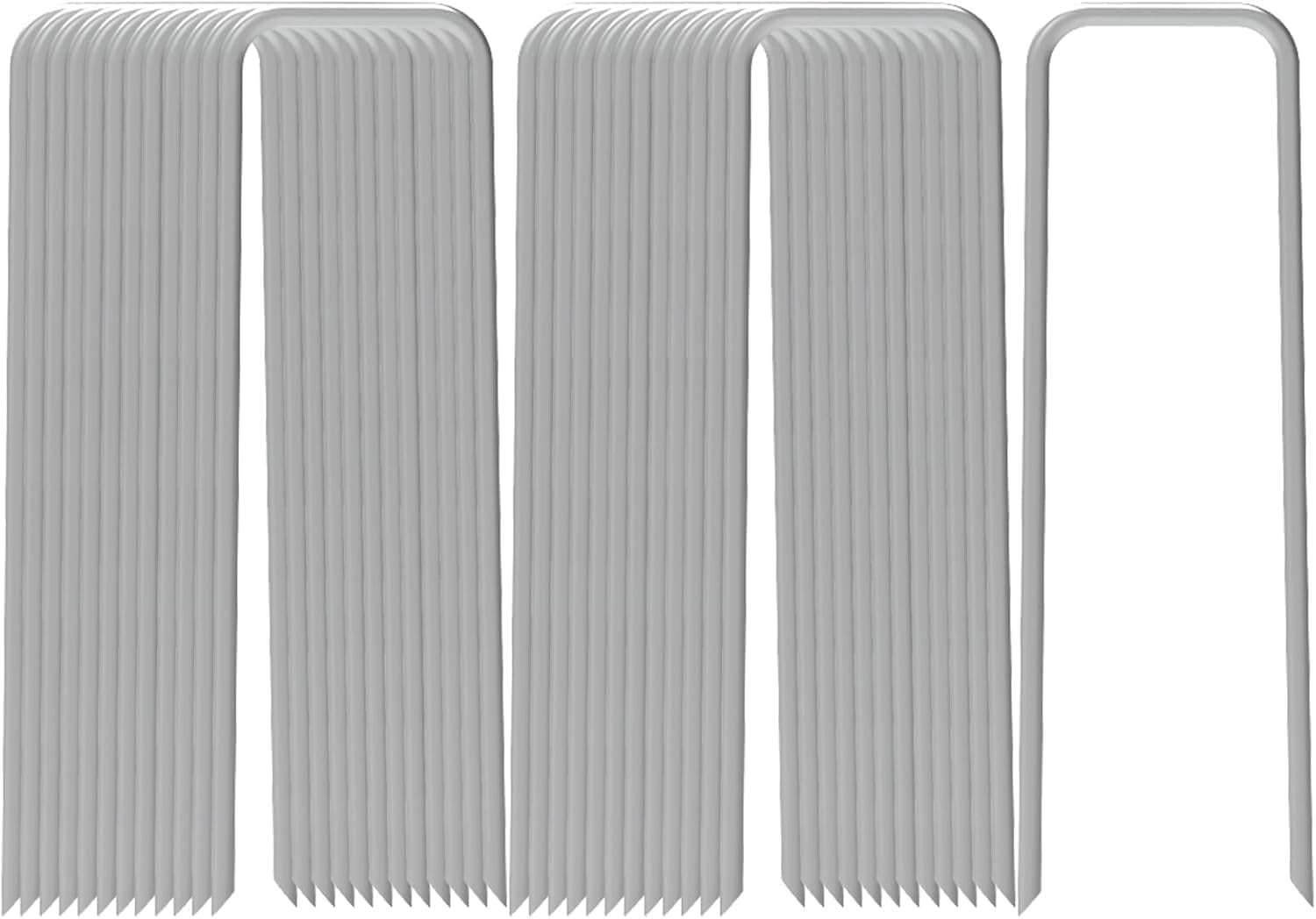 AAGUT 50 Pack 12 Inch Garden Stakes, 11 Gauge Steel Pegs for ...
