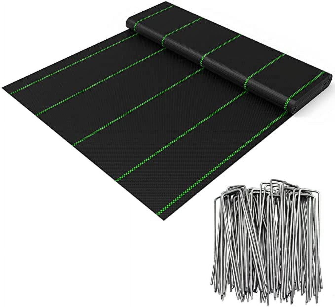 AAGUT 7ft x 33ft Landscaping Woven Fabric Ground Cover Cloth Tarp Mat ...