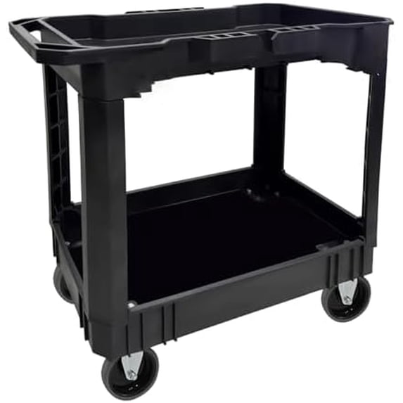 AAIN Work Carts with Wheels, 500 LBS Capacity. 34 x 17 Inch Plastic ...