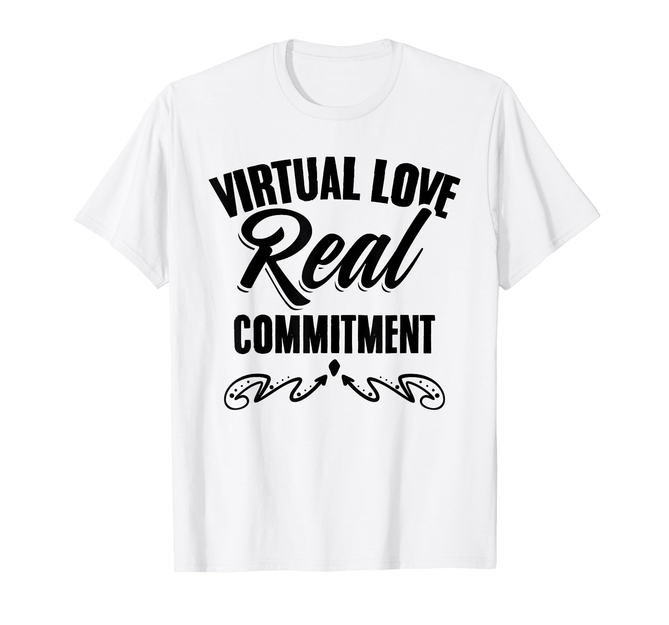 AAKMKYQ Virtual Love, Real Commitment Relationship LDR Couplestees ...