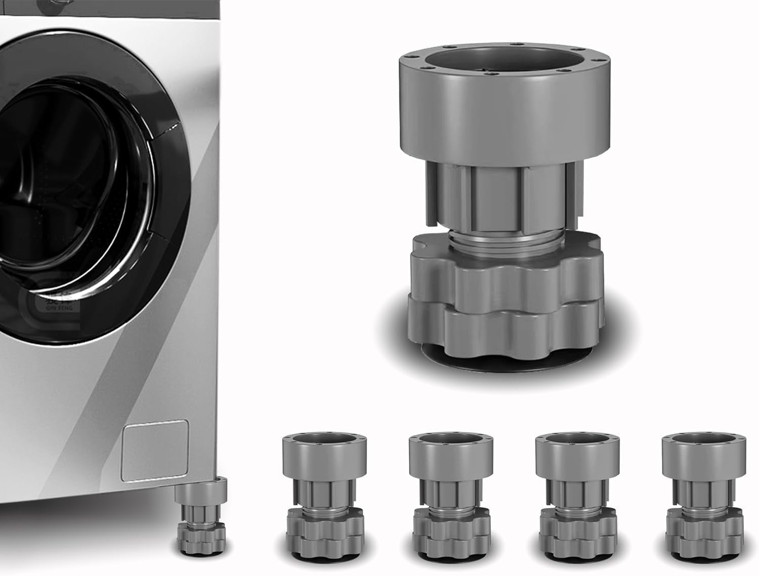 AAMATY Washing Machine Vibration Pads Floor Trays Refrigerator Stand ...