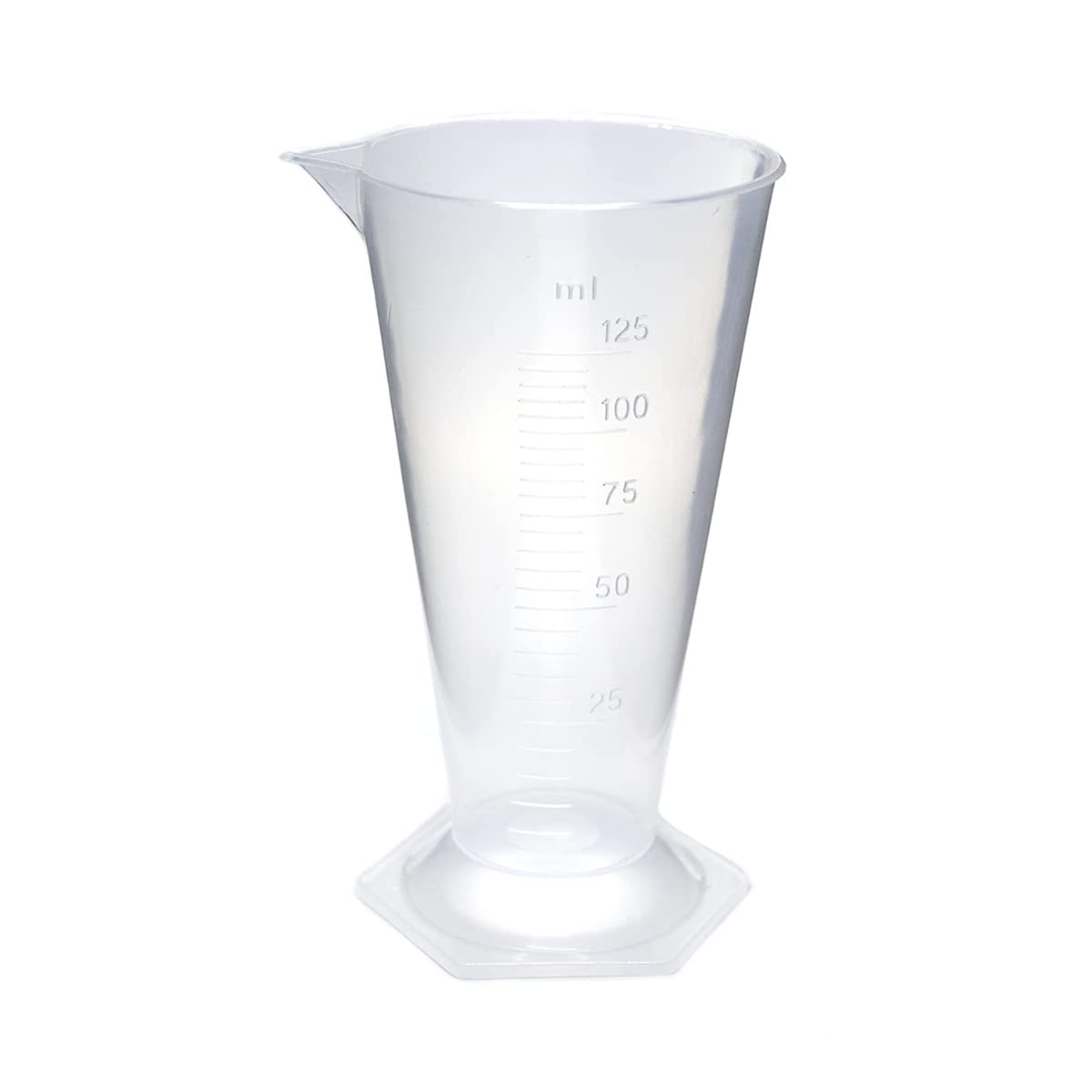 AANIJ 125ml Kitchen Laboratory Plastic Measurement Beaker Measuring Cup ...