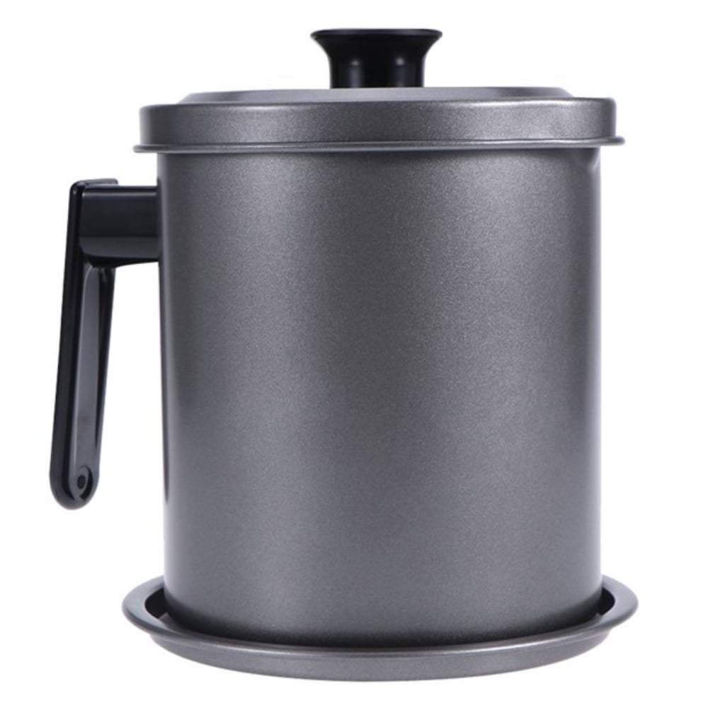 AAOMASSR 1.7L Stainless Steel Oil Strainer Pot Grease Container Oil ...