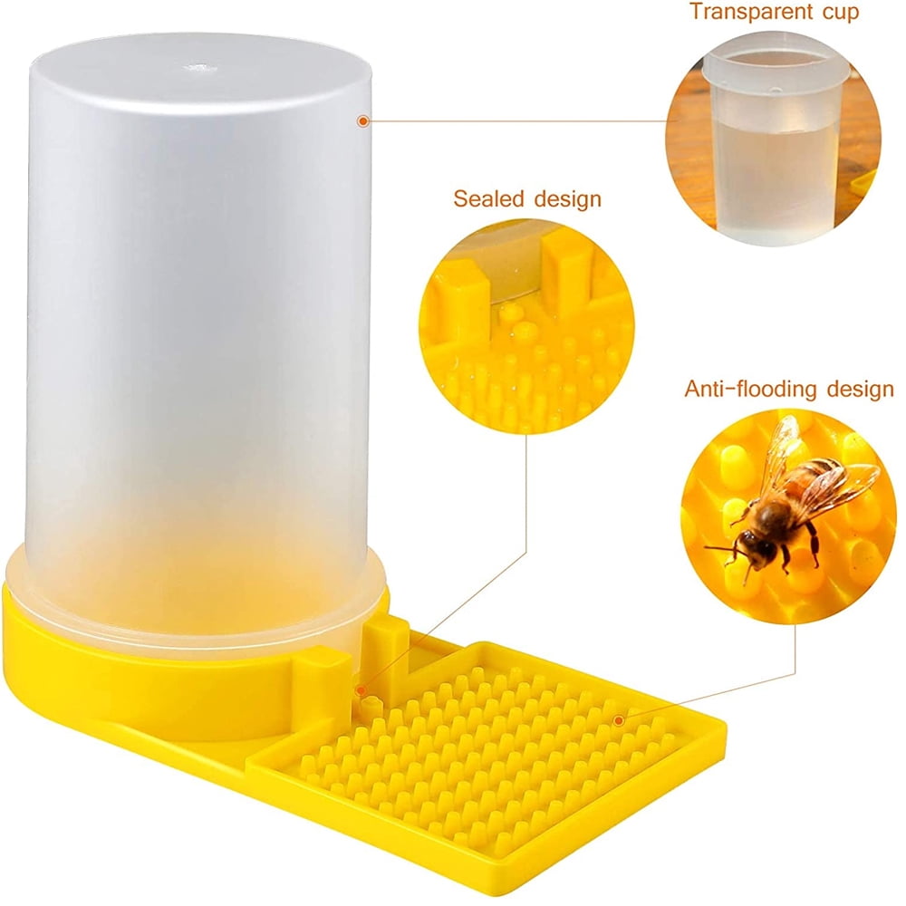 AAOMASSR 2 Pack Bee Waterer, Bee Feeder, Bee Water Feeder, Bee Feeders ...