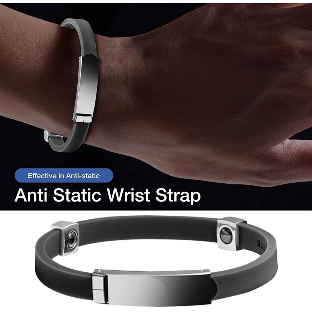 AAOMASSR Anti Static Bracelet Wrist Strap Band Cordless Adjustable ...