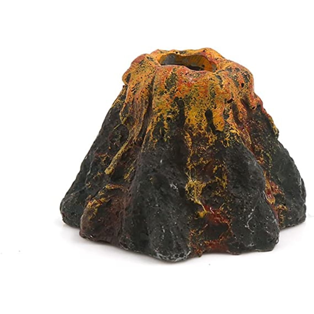 AAOMASSR Aquarium Fish Tank Décoration artificielle Volcano Bubble ...