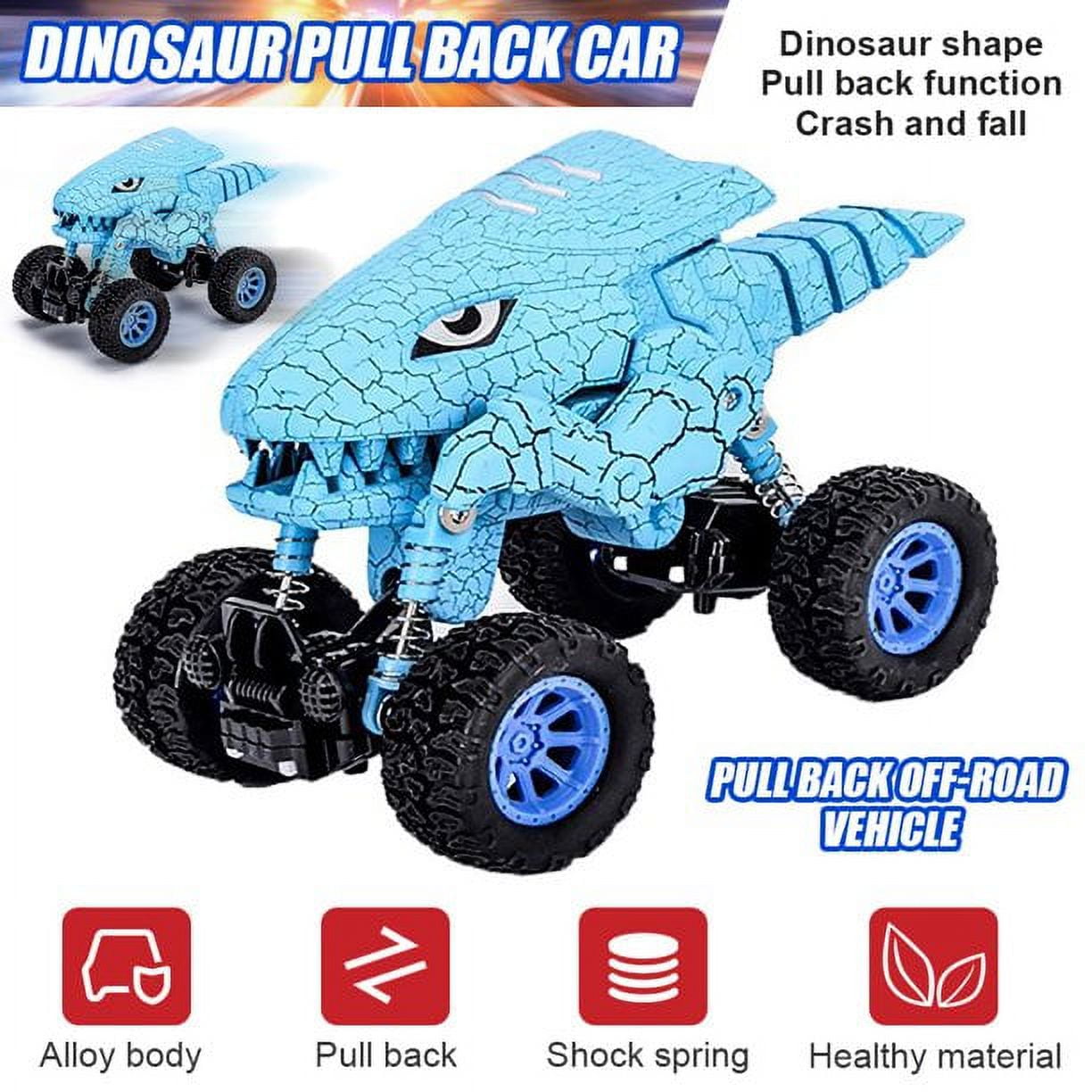 AAOMASSR Dinosaur Pull Back Cars Toys for Kids and Toddlers Double ...