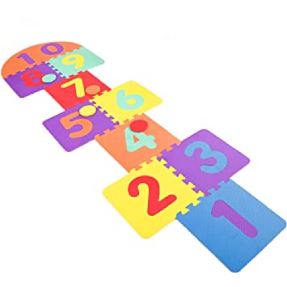 AAOMASSR Giant Hopscotch Garden Game hopscotch floor mat digital foam ...