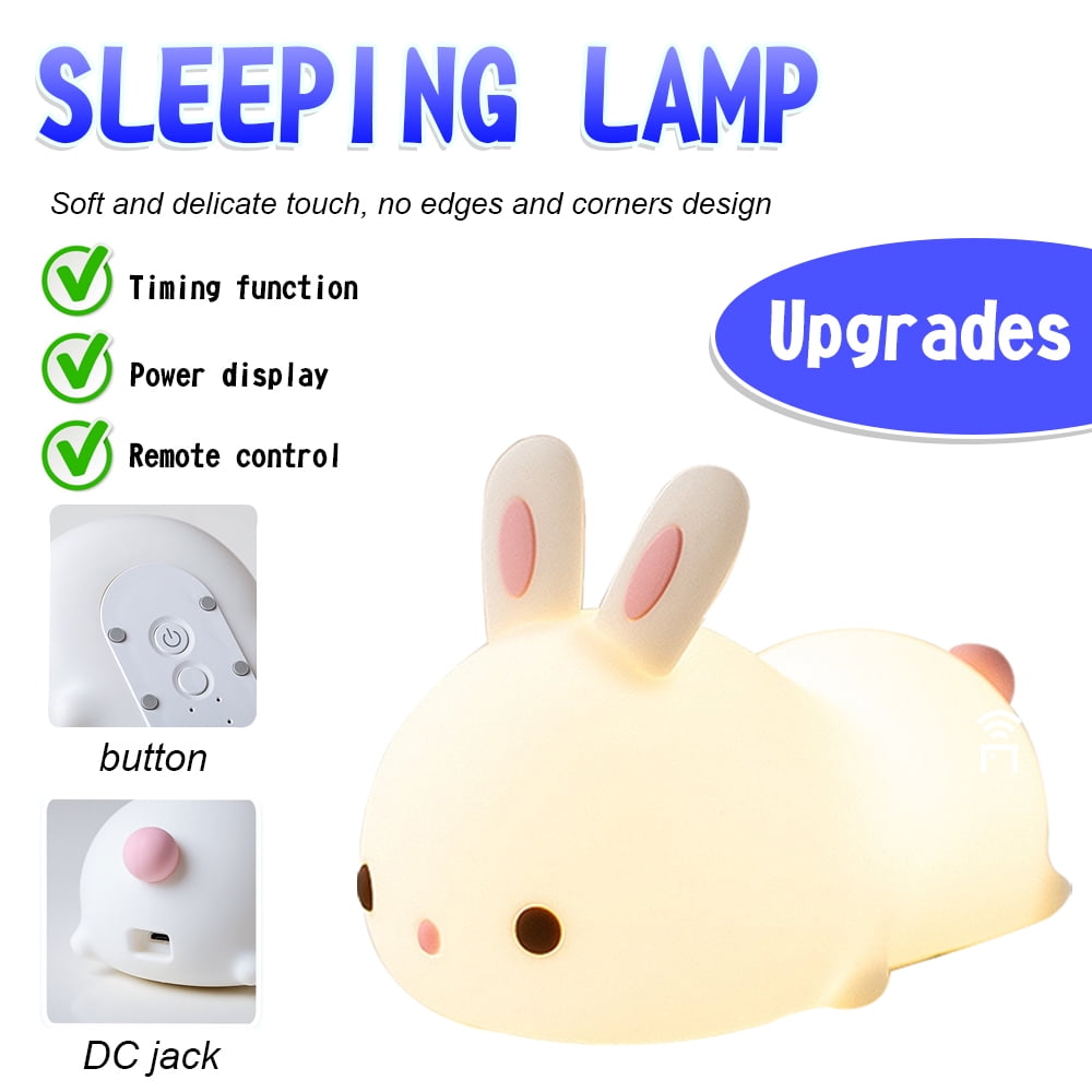 AAOMASSR Kids Cute Bunny Night Light ,Baby Easter Gifts Teenage Girls ...