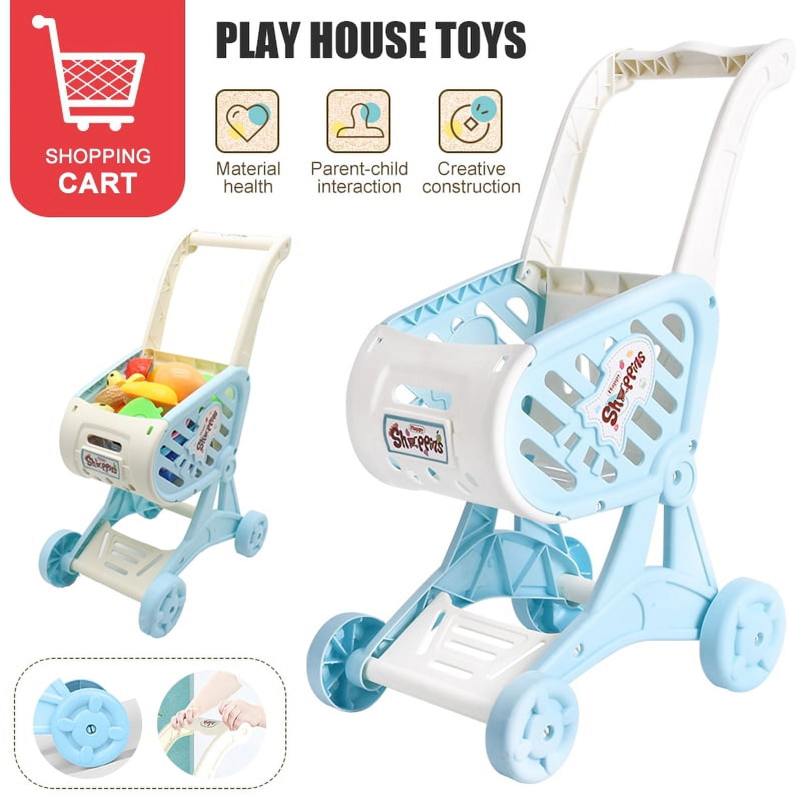 AAOMASSR Kids Toy Shopping Carts, Portable Pretend Cart , Toddlers Cart ...