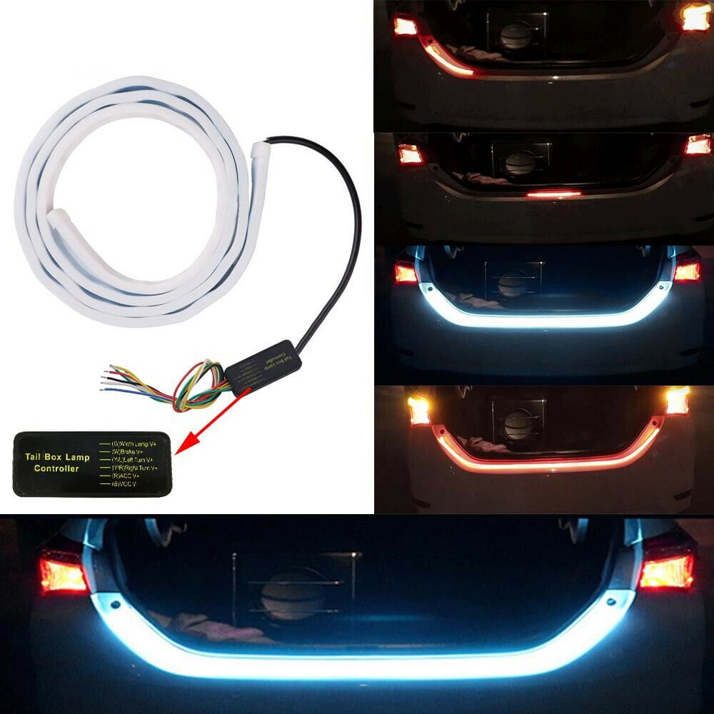 AAOMASSR LED Strip Trunk Tail Brake Turn Signal Light Flow Type Ice ...