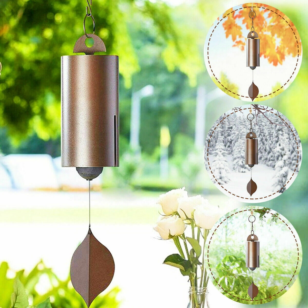AAOMASSR Large Deep Resonance Serenity Bell Windchime Vintage Heroic ...