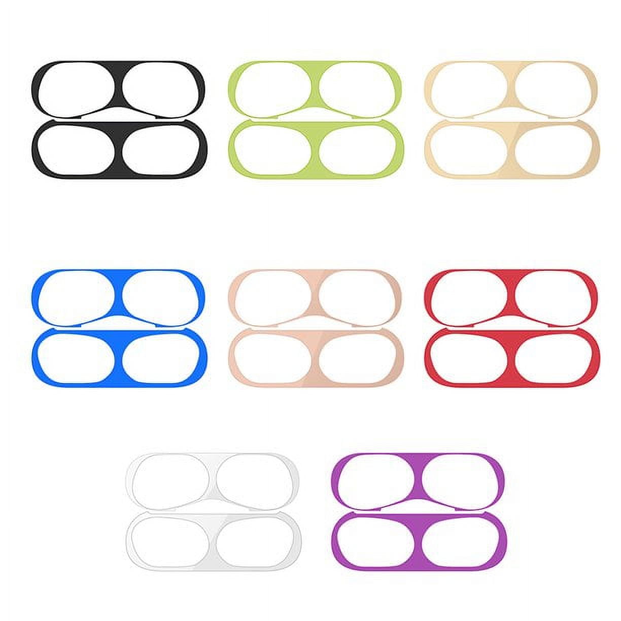 AAOMASSR Metal Dust Guard sticker for Apple AirPods Case Cover Dust ...