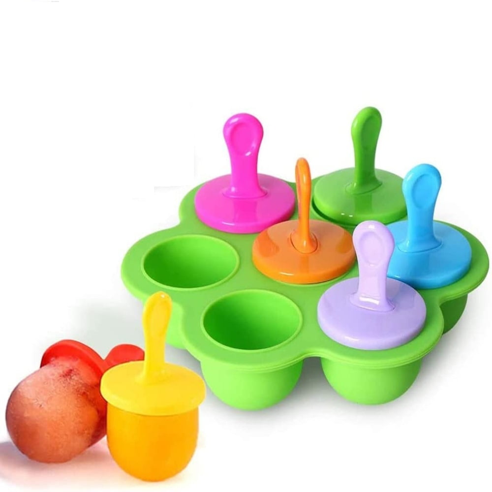 AAOMASSR Mini Silicone Popsicle Mold, 7-cavity DIY Colorful , Popsicle ...