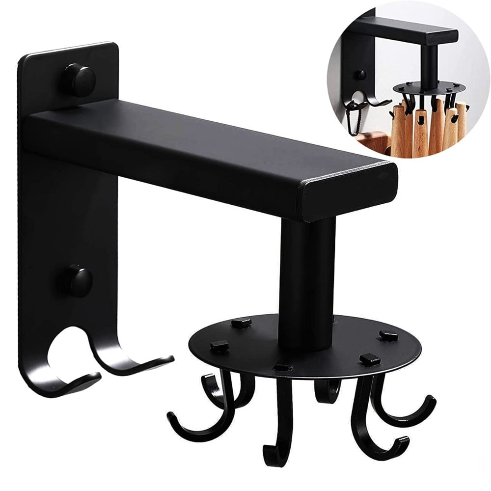 AAOMASSR Self Adhesive Utensil Holder Hanger 8 Hanging Hooks can rotate ...