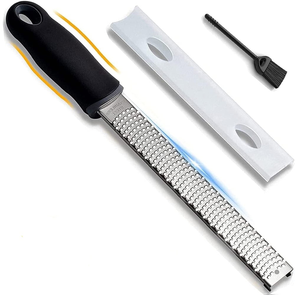 AAOMASSR Stainless Steel Grater, Cheese Grater with Protective Cover ...