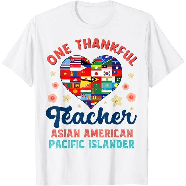 AAPI Asian American and Pacific Islander School Teacher Cotton T-Shirt ...