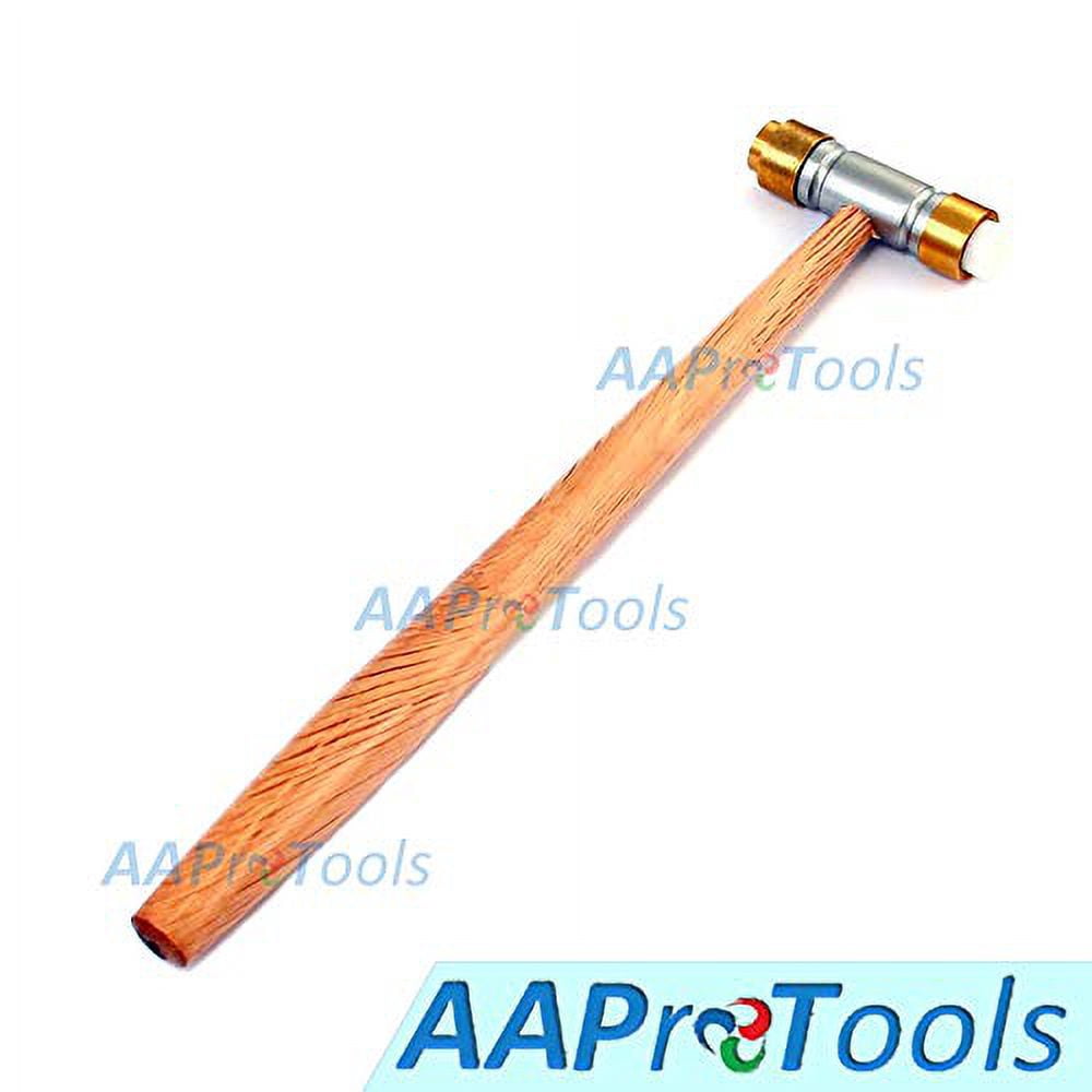 AAProTools Dual Head Jewelers Hammer Nylon and Brass Heads Crafting ...