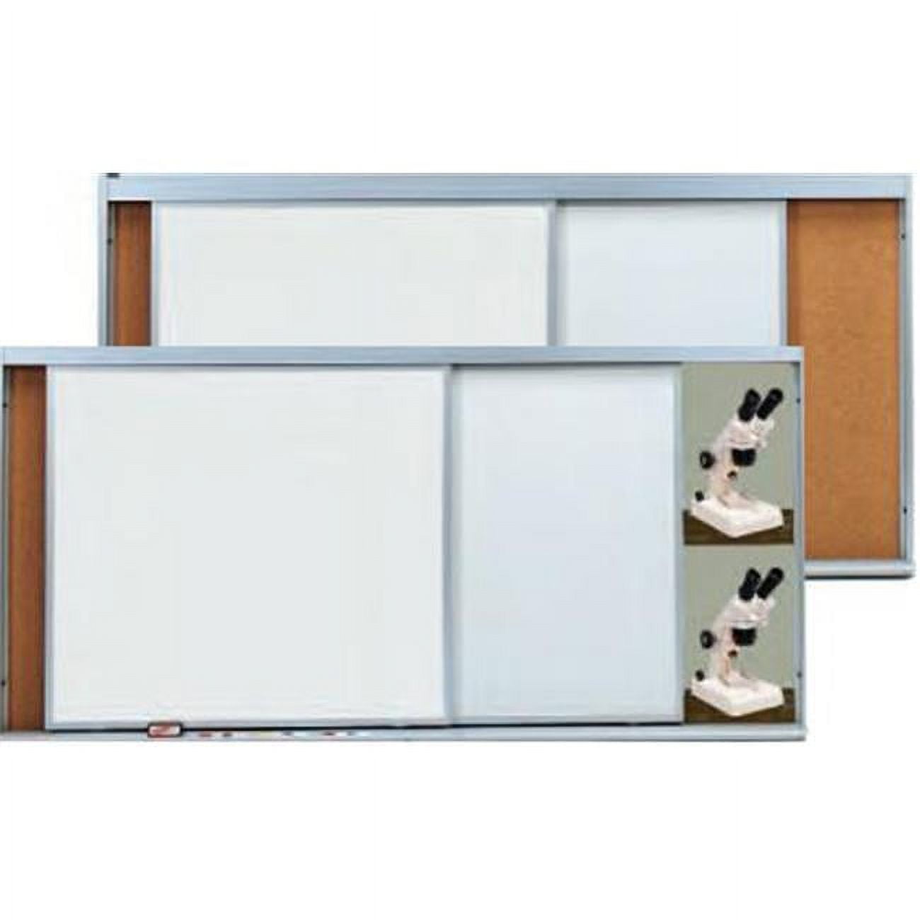 AARCO Products HSU412-2V2 Wall Mounted Two Track Horizontal Slider ...