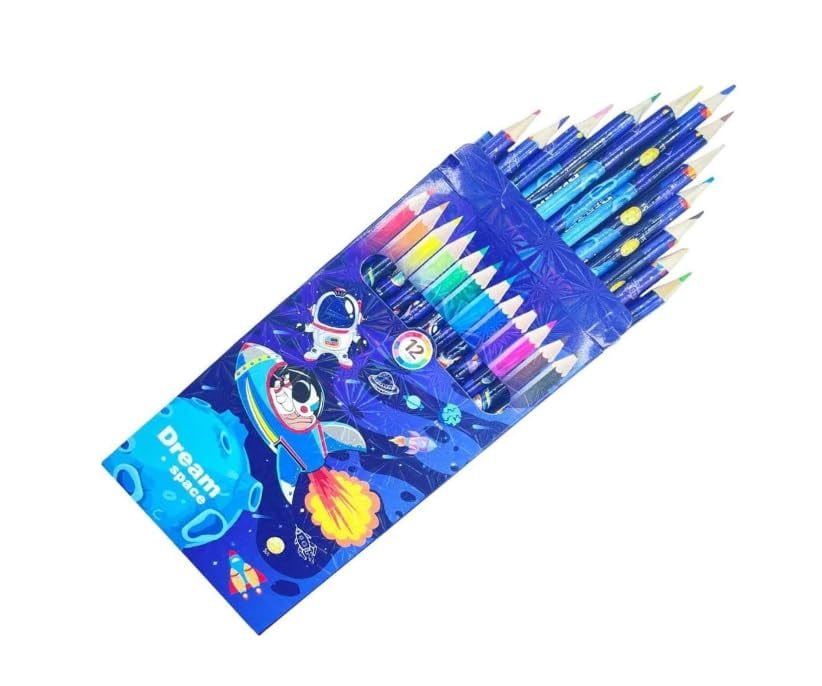 AARNASHOPPE SPACE THEME Colour Pencils Set for Kids Colouring Pencils ...
