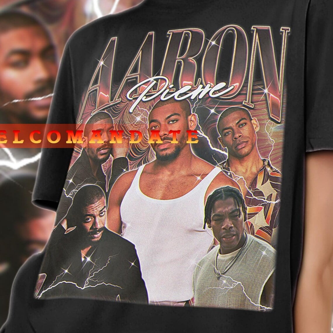 AARON PIERRE Vintage Shirt Aaron Pierre Homage Tshirt Aaron Pierre Fan ...