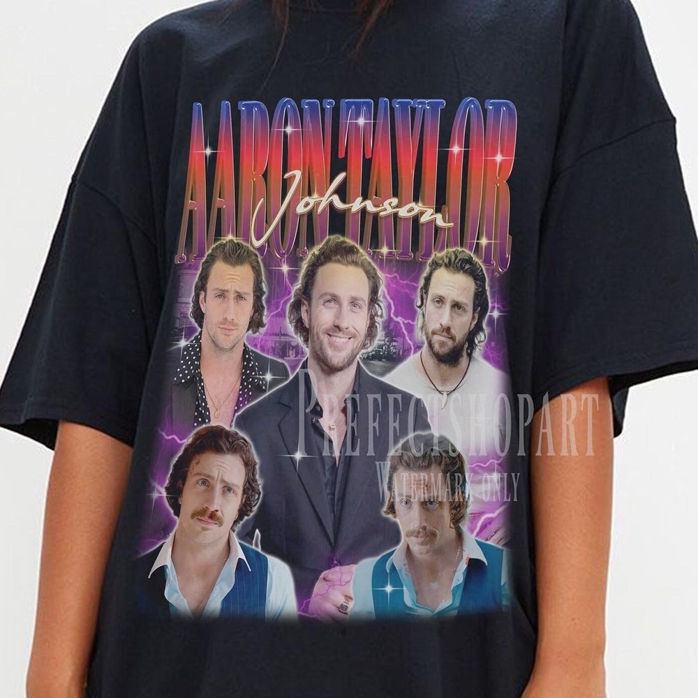 AARON TAYLOR JOHNSON Vintage Shirt, Aaron Taylor Johnson Homage Tshirt ...