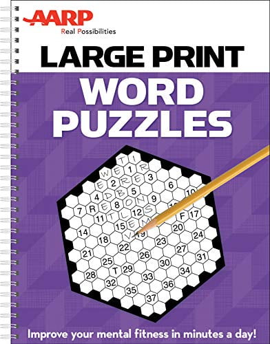 Pre-Owned AARP Large Print Word Puzzles: Improve Your Mental Fitness in ...