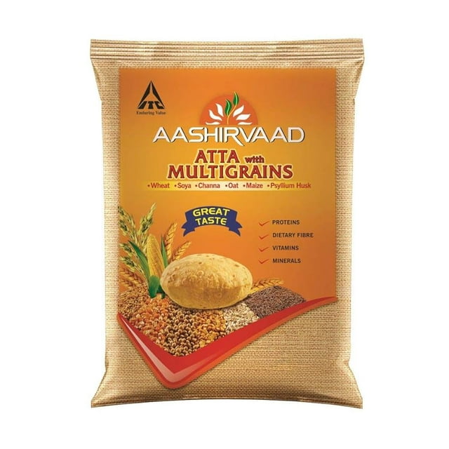 AASHIRVAAD WHOLE WHEAT MULTIGRAIN FLOUR 20 LB - Walmart.com
