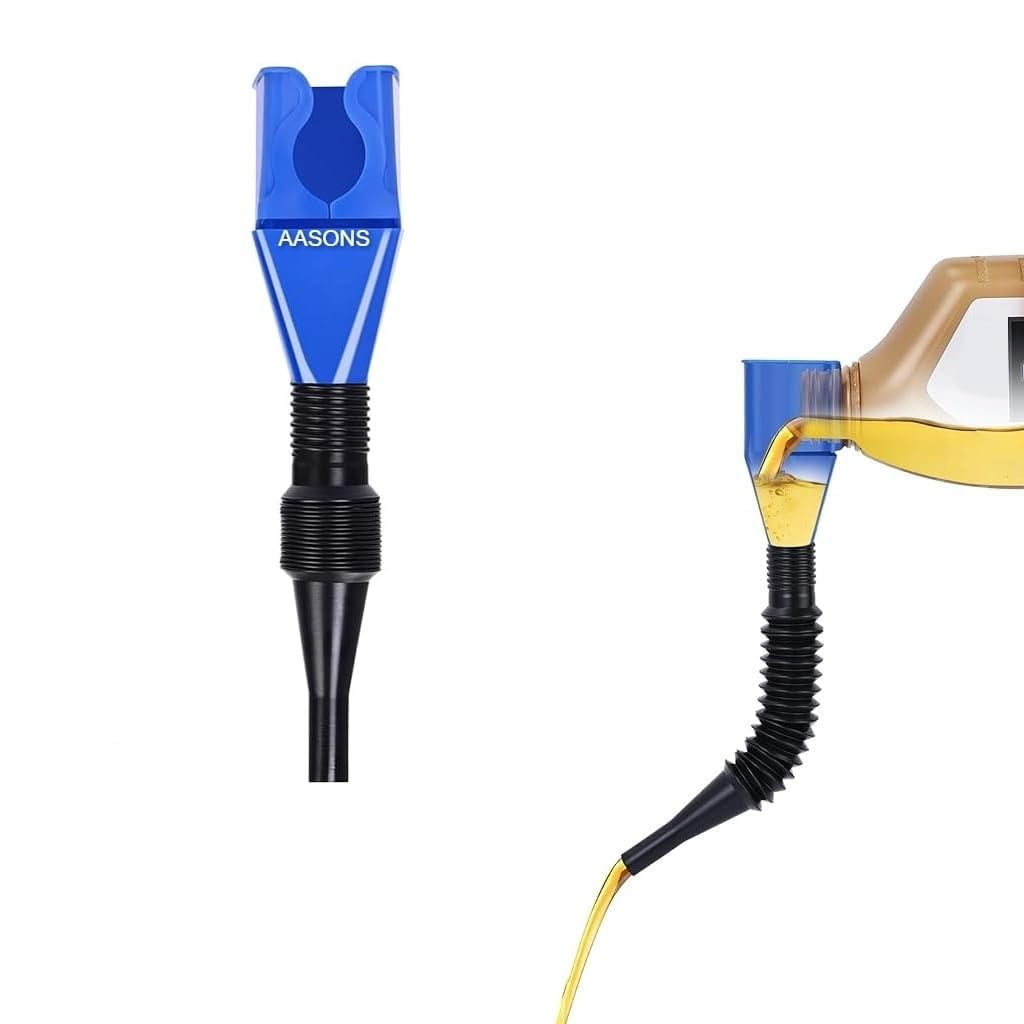 AASONS Plastic Clasp AntiSpill Fuel Transferring Funnel With ...