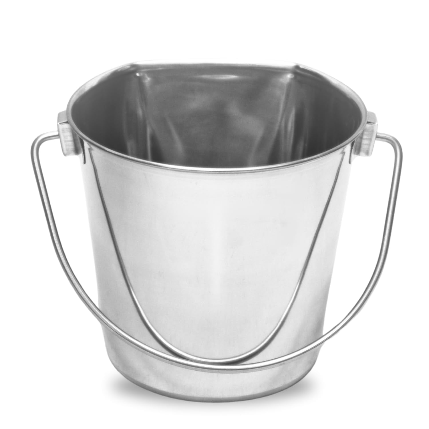 AASPIRE PETS Stainless Steel CCF19 4 Qt Flat Back Sided Dog Pails ...