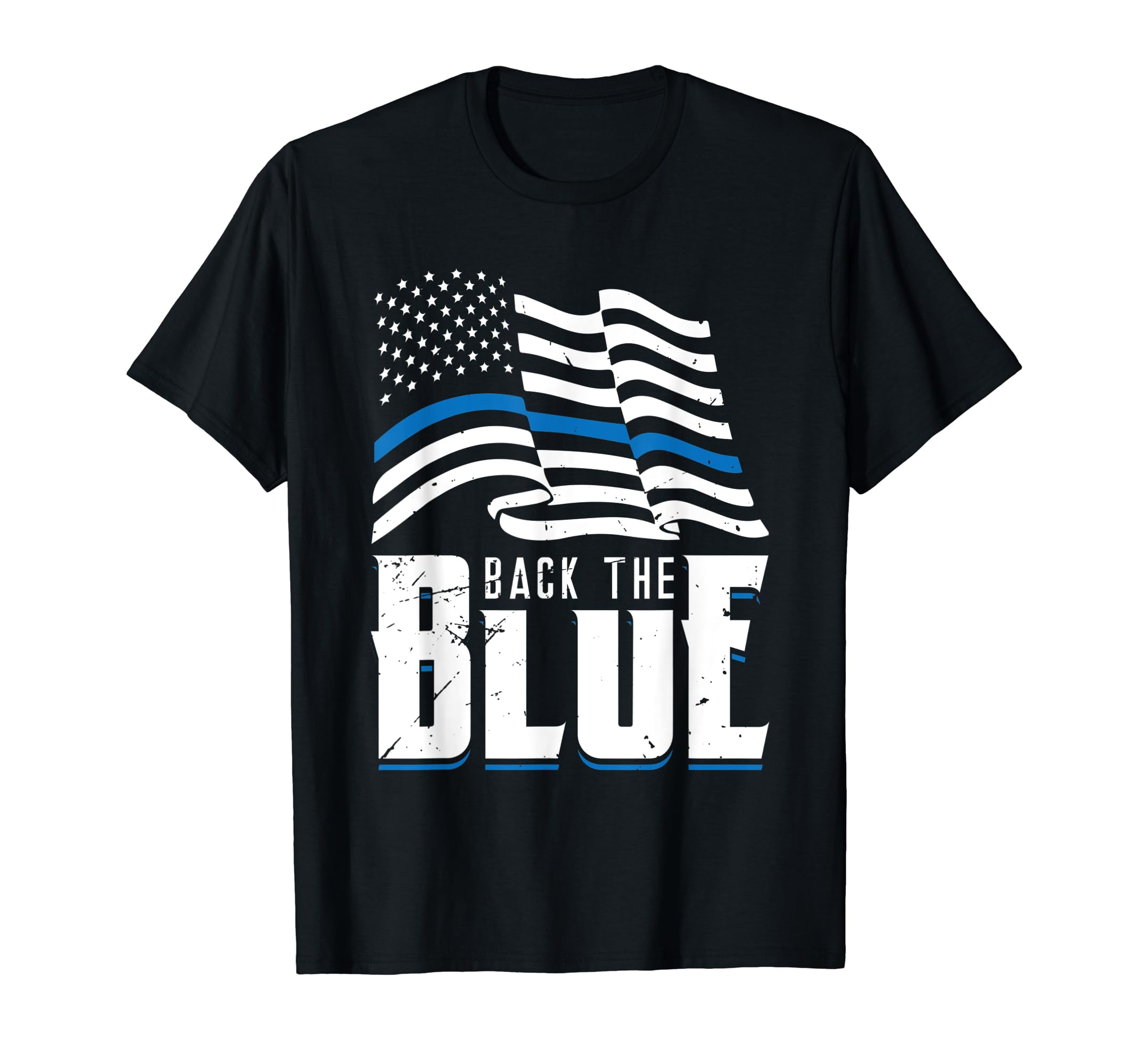 AAXMLBQ Back The Blue Line American Flag Police Officer Pride Art ...
