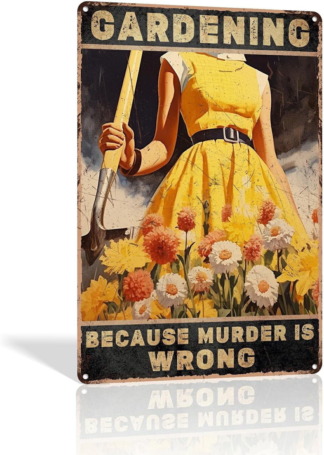 AAXTinsing Aluminum Sign Vintage Art Tin Sign Vintage Gardening Tin ...