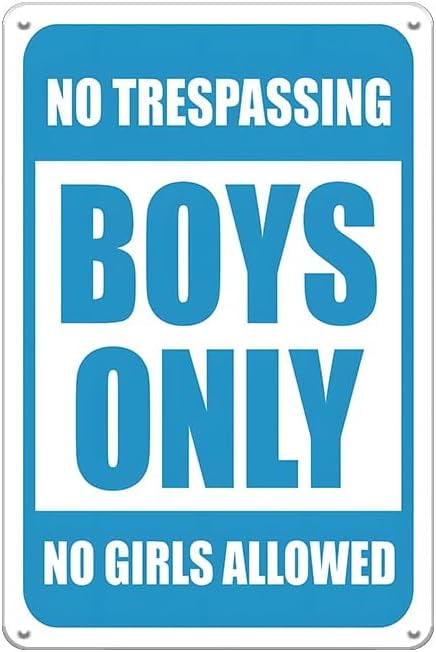AAXTinsing Boys Only Signs for Kids Room - Metal No Trespassing Signs ...