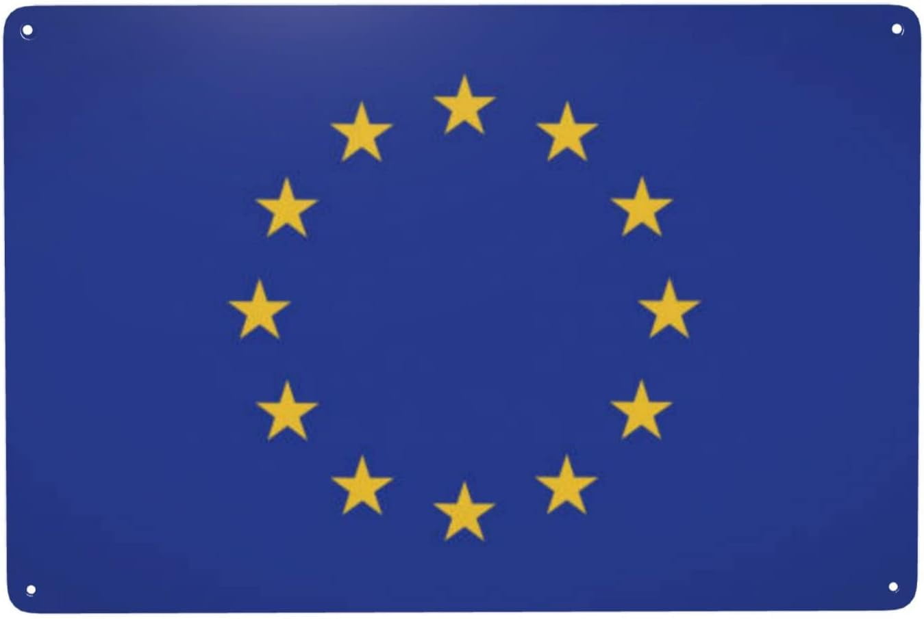 AAXTinsing Metal Tin Sign,European Union Eu Flag Coffee Bar Wall Art ...