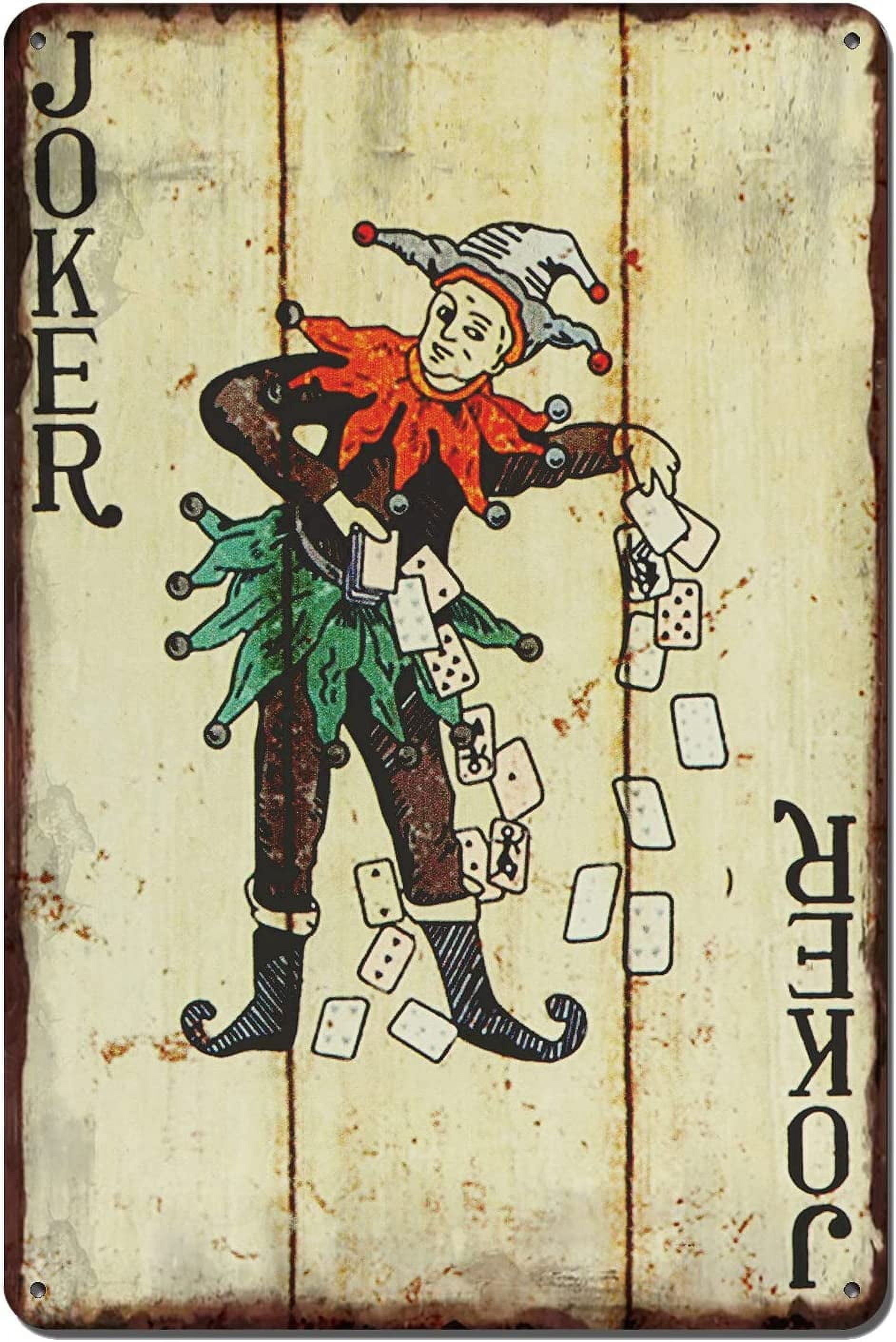 AAXTinsing Vintage Poker Wall Decor Metal Sign Retro tin Sign Wall ...