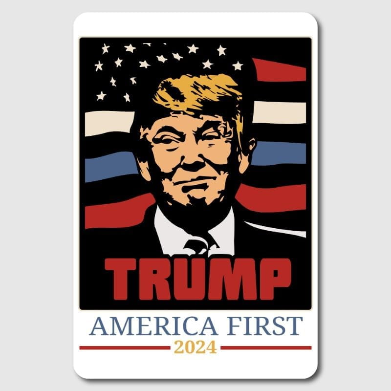 AAXTinsing Vintage Trump America First 2024 Aluminium Metal Tin Sign ...