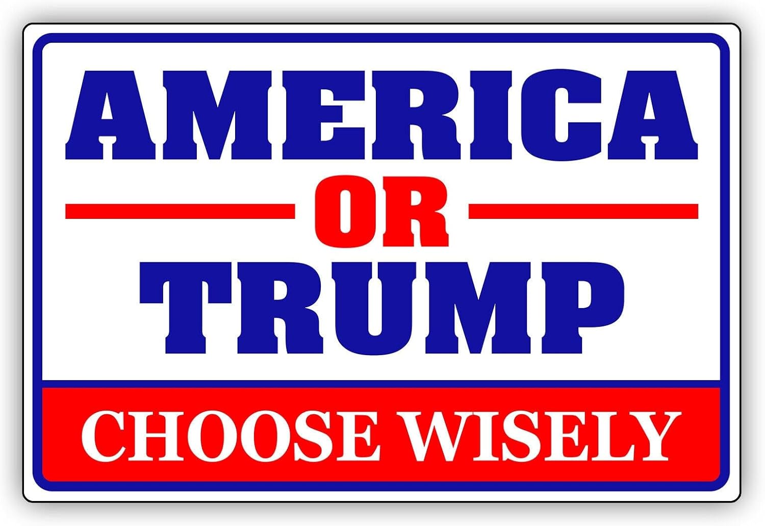 AAXTinsing Vintage Trump Choose Wisely 2024 Aluminium Metal Tin Sign ...